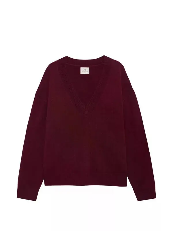 ANINE BING Lee Sweater Burgundy