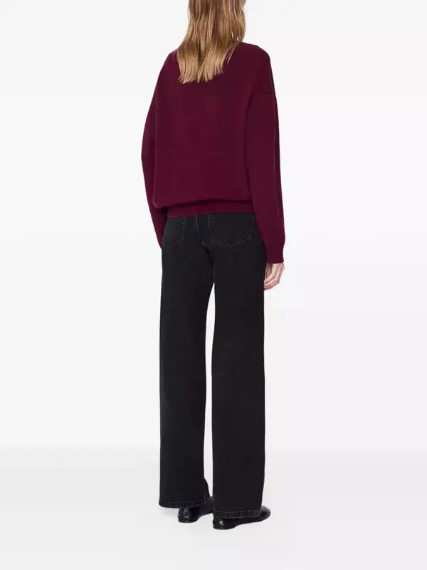 ANINE BING Lee Sweater Burgundy