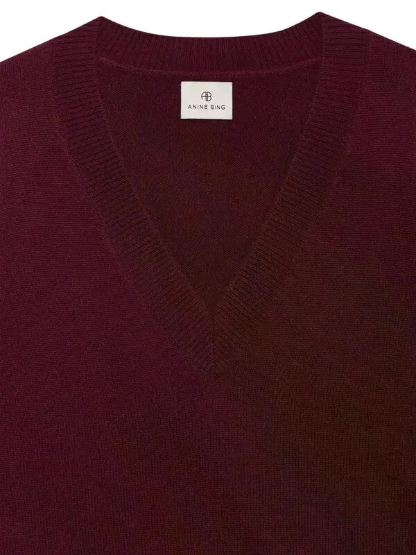 ANINE BING Lee Sweater Burgundy