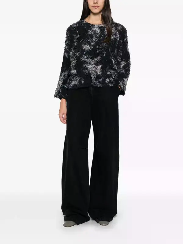 Avant Toi Bouclé Tie-dye Sweater