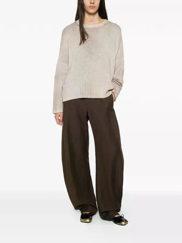 AVANT TOI Ribbed-trim Drop-shoulder Sweater
