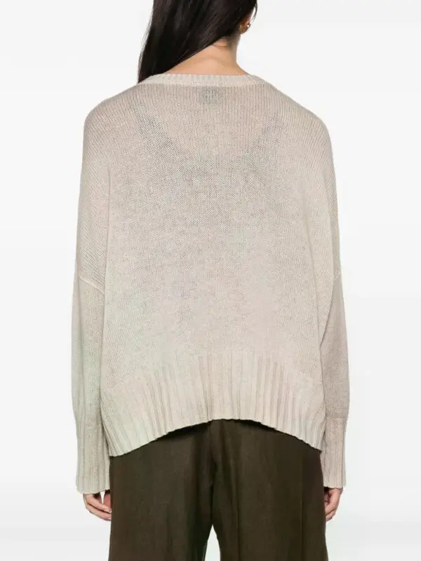 AVANT TOI Ribbed-trim Drop-shoulder Sweater