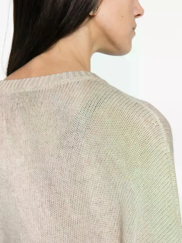 AVANT TOI Ribbed-trim Drop-shoulder Sweater