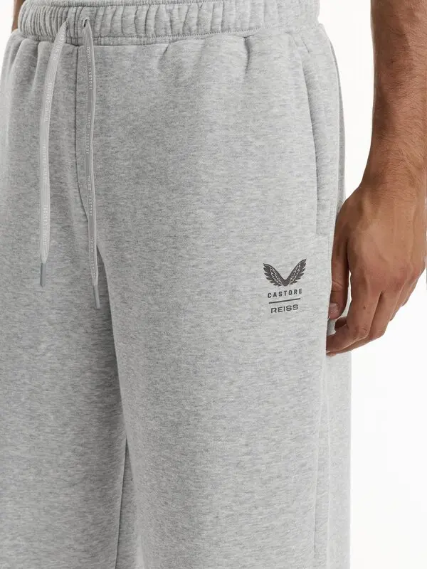 REISS Joggers Relaxed-fit Joggers | Castore Relaxed-fit Fleece Joggers - Light Grey