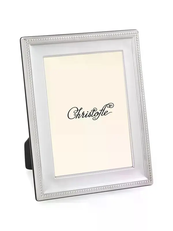 CHRISTOFLE Perles Beaded Picture Frame