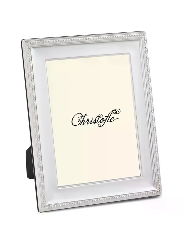 Christofle Perles Beaded Picture Frame - Silver