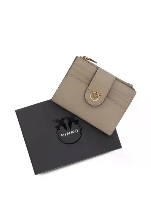 Pinko Small Smooth Leather Wallet With Logo