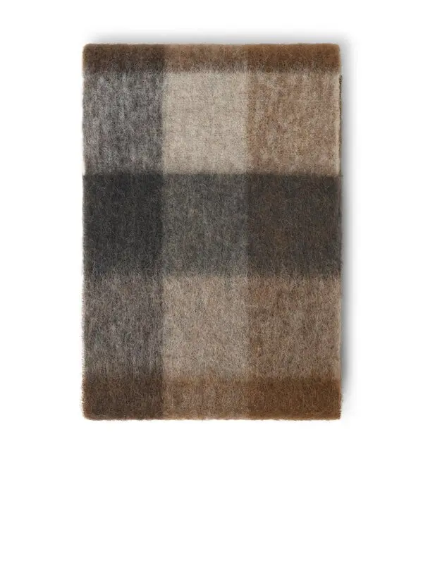 Acne Studios Alpaca And Mohair Blend Scarf - Brown
