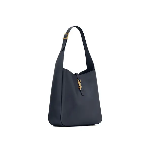 Saint Laurent Le 5a7 Large Shoulder Hobo Bag - Black