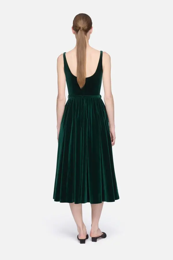 EMILIA WICKSTEAD Eagle Dress In Cotton Velvet
