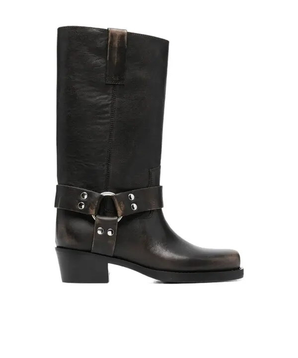 Paris Texas Faded-effect Harness Boots