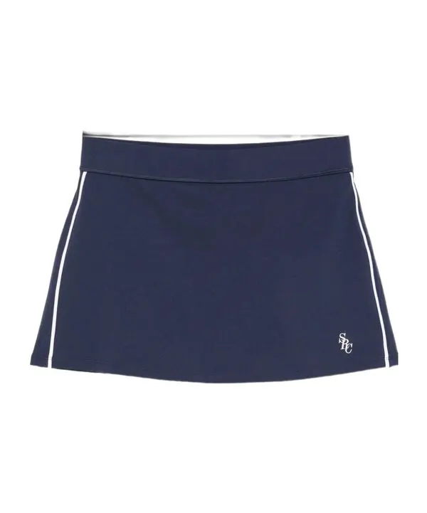SPORTY  RICH Elastic-waist Skirt