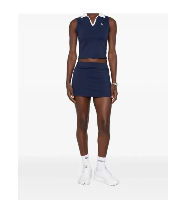 SPORTY  RICH Elastic-waist Skirt