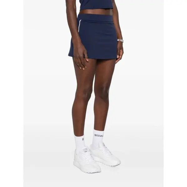 SPORTY  RICH Elastic-waist Skirt