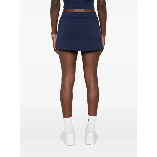 SPORTY  RICH Elastic-waist Skirt