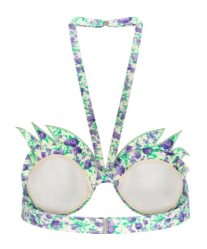 Rabanne Liberty Print Sleeveless Bralette Top