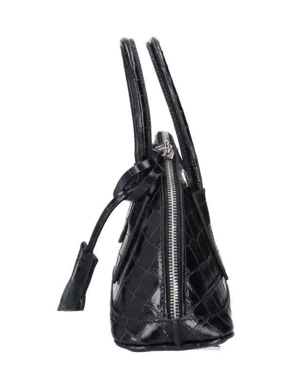Attico Embossed Zipped Top Handle Bag