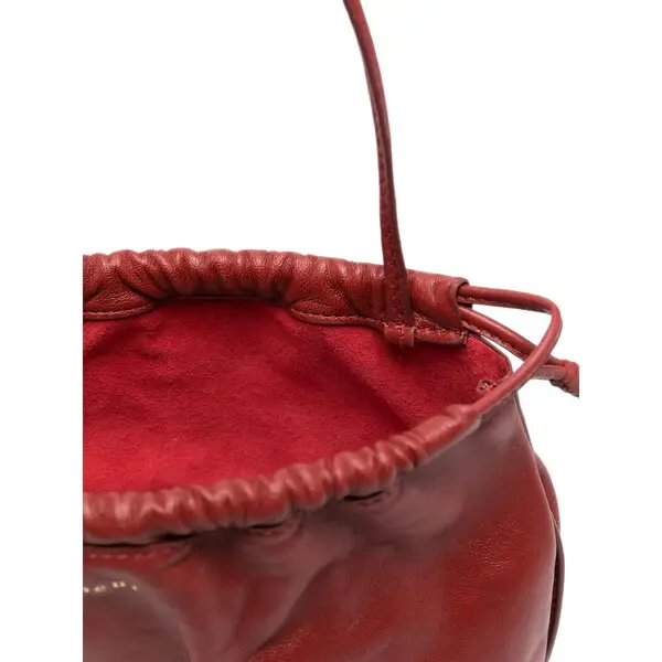Soeur Suzette Drawstring Leather Shoulder Bag