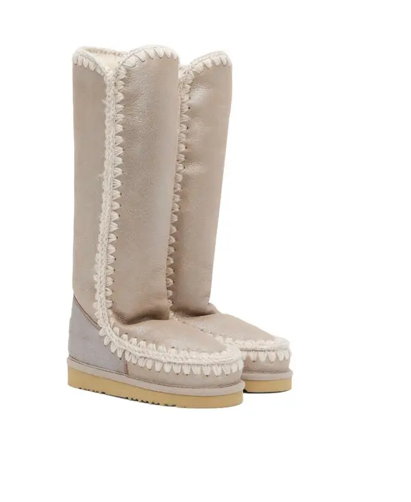 Mou Logo Round Head Boots