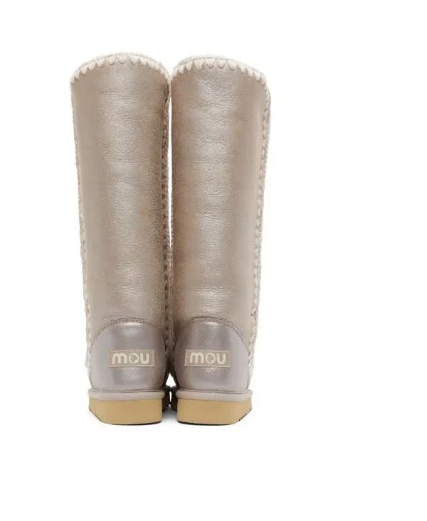 Mou Logo Round Head Boots
