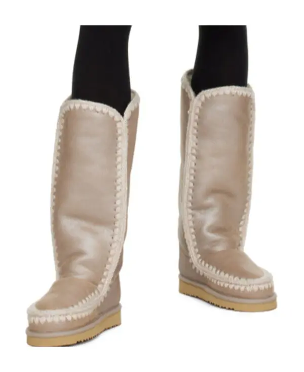 Mou Logo Round Head Boots