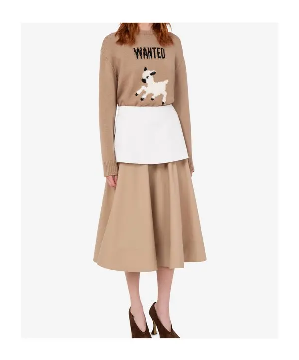 Moschino Extra-fine Merino Wool Intarsia Sweater