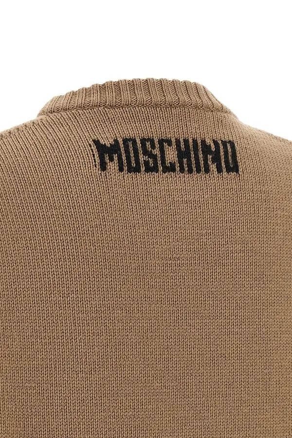 Moschino Extra-fine Merino Wool Intarsia Sweater