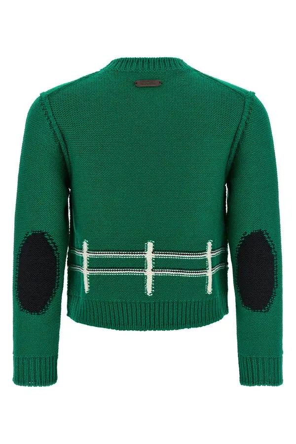 Moschino Extra-fine Merino Wool Intarsia Sweater