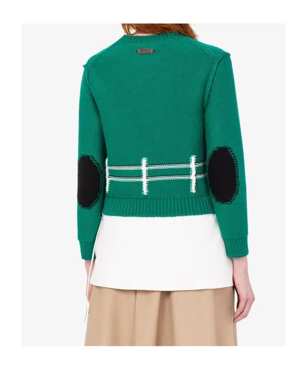 Moschino Extra-fine Merino Wool Intarsia Sweater