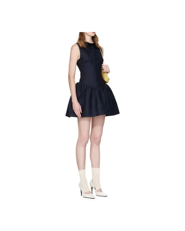 SHUSHU/TONG Ruffled Bow-detail Mini Dress
