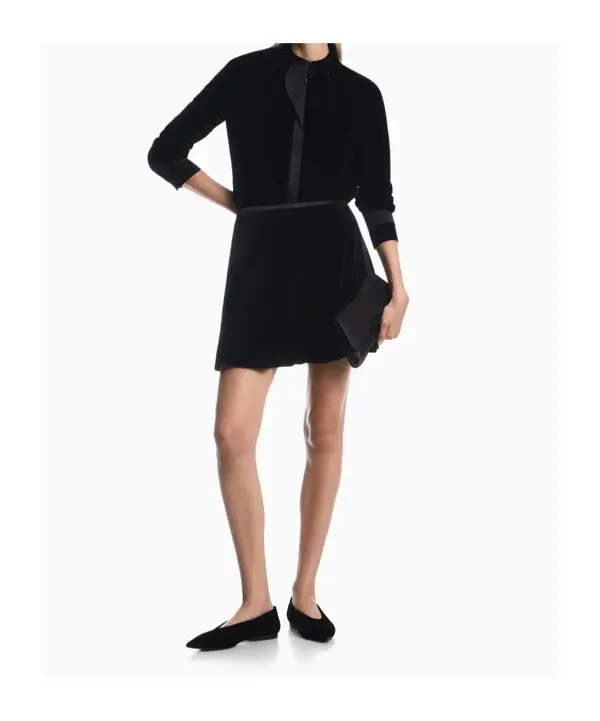 Emporio Armani Velvet Mini Skirt
