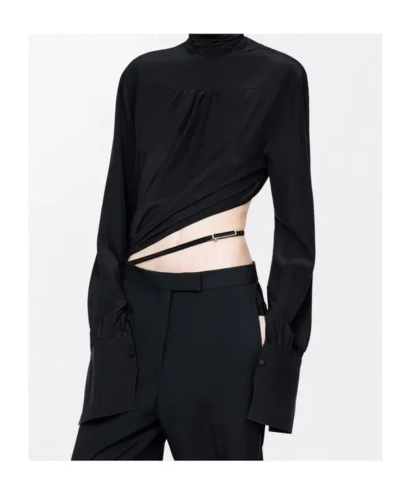 TOM FORD Washed Silk Tuxedo Jumpsuit With Belt Detail