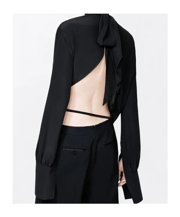 TOM FORD Washed Silk Tuxedo Jumpsuit With Belt Detail