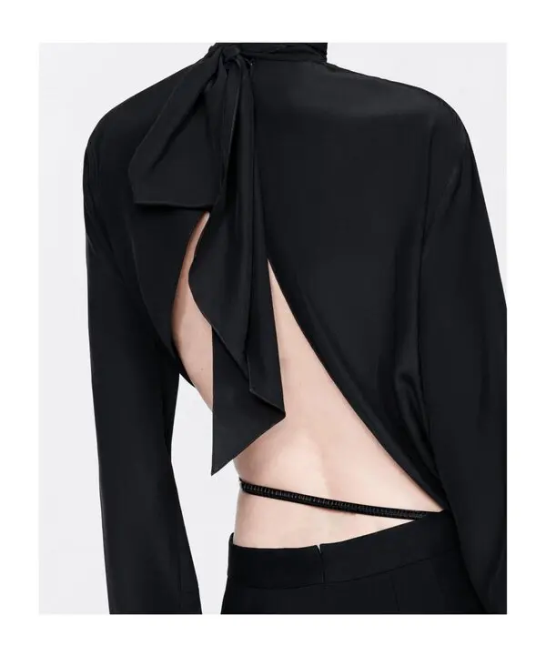 TOM FORD Washed Silk Tuxedo Jumpsuit With Belt Detail