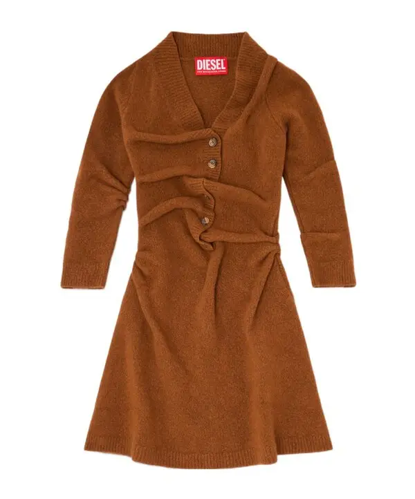 DIESEL® Button Detailed V-neck Cardigan
