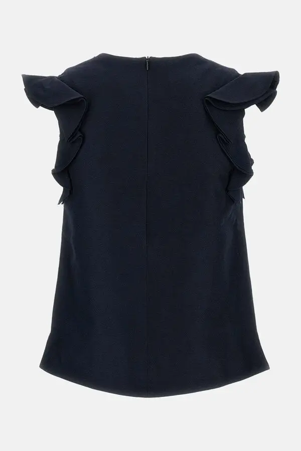 SHUSHU/TONG Bead-embellished Ruffled-sleeves Blouse