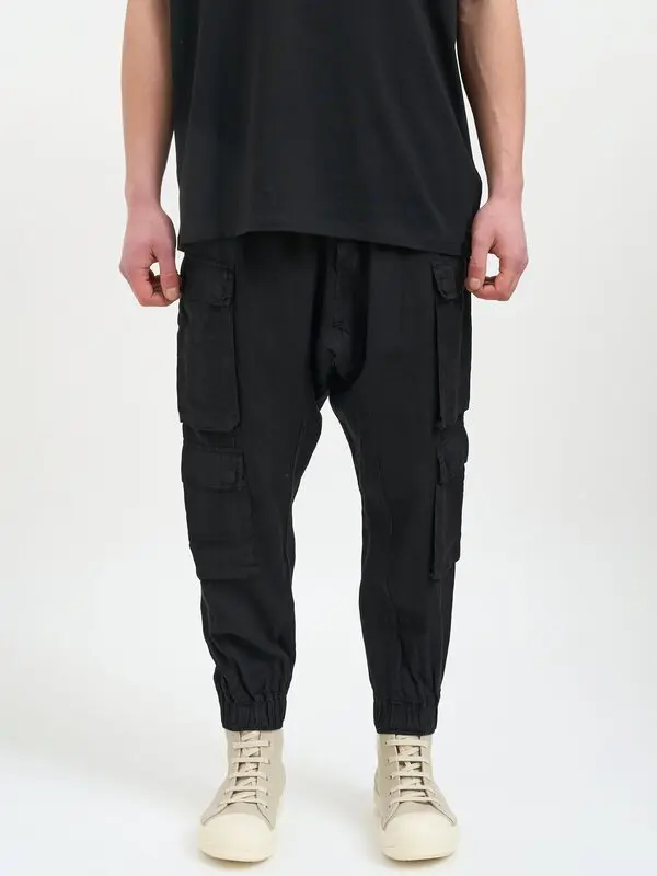 THOM KROM M P 46 Linen Cargo Trousers