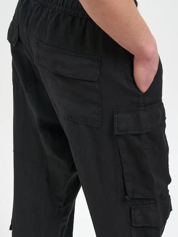 THOM KROM M P 46 Linen Cargo Trousers