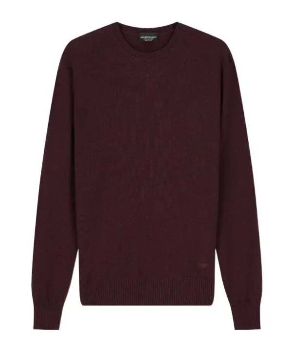 EMPORIO ARMANI Crew-neck Ribbed-trim Sweater