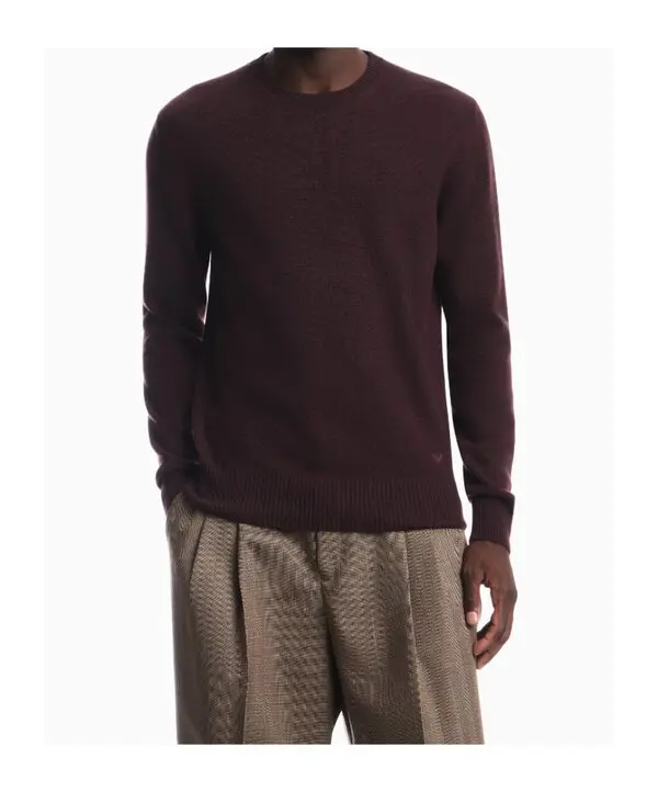 EMPORIO ARMANI Crew-neck Ribbed-trim Sweater