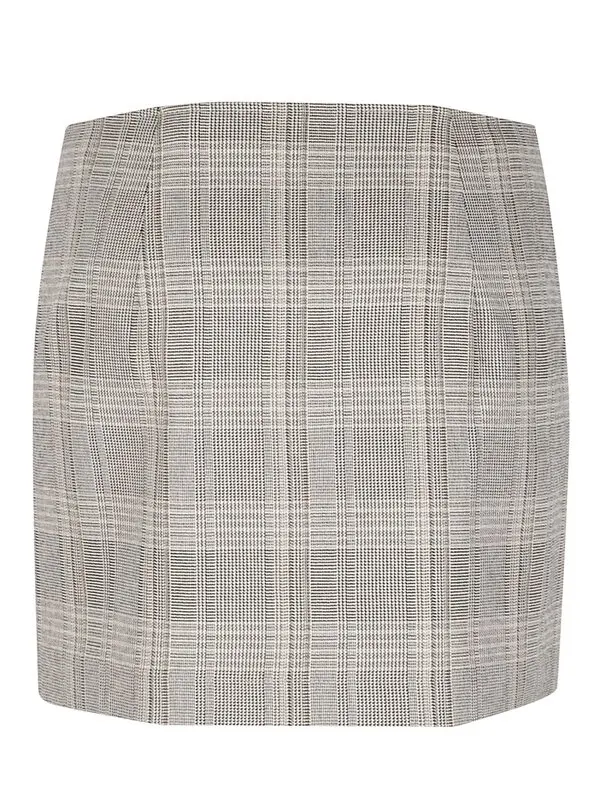 PATRIZIA PEPE Checked Mini Skirt