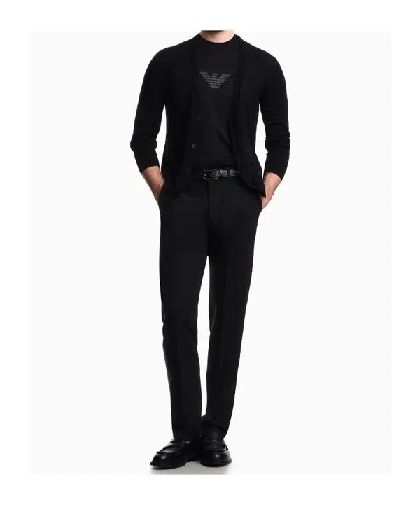 EMPORIO ARMANI V-neck Button-up Cardigan