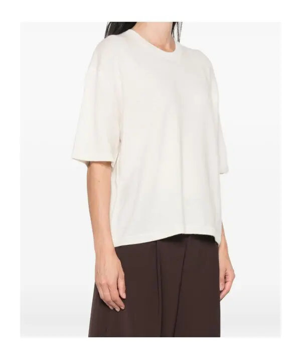 Soft Goat Short-sleeve Fine-knit Cashmere T-shirt
