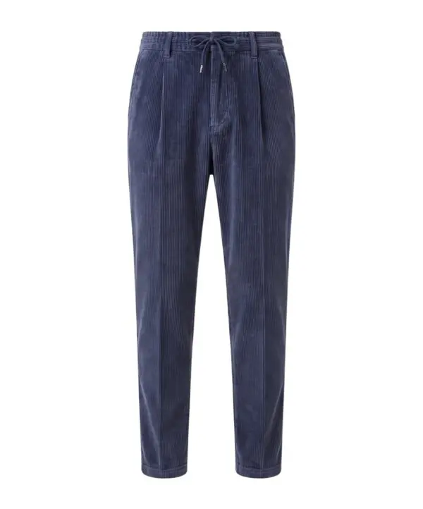Peserico Pleated Casual Trousers - Blue