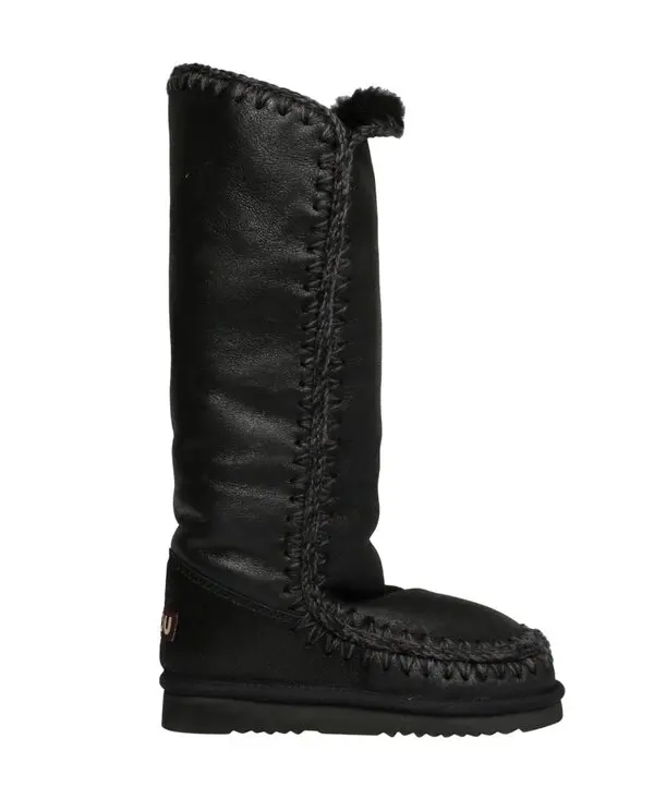 Mou Stitching Knee-length Boots