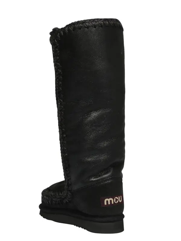 Mou Stitching Knee-length Boots