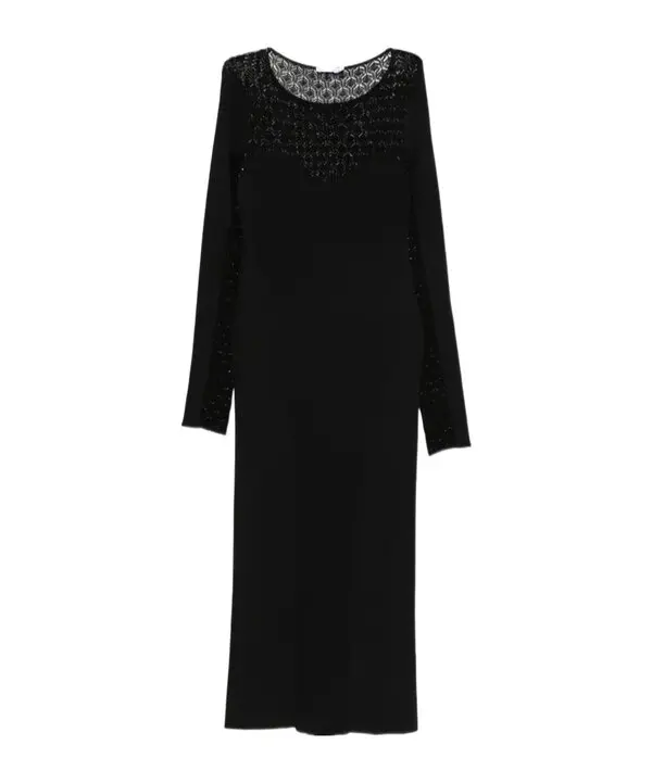 Patrizia Pepe Lace Panel Midi Dress