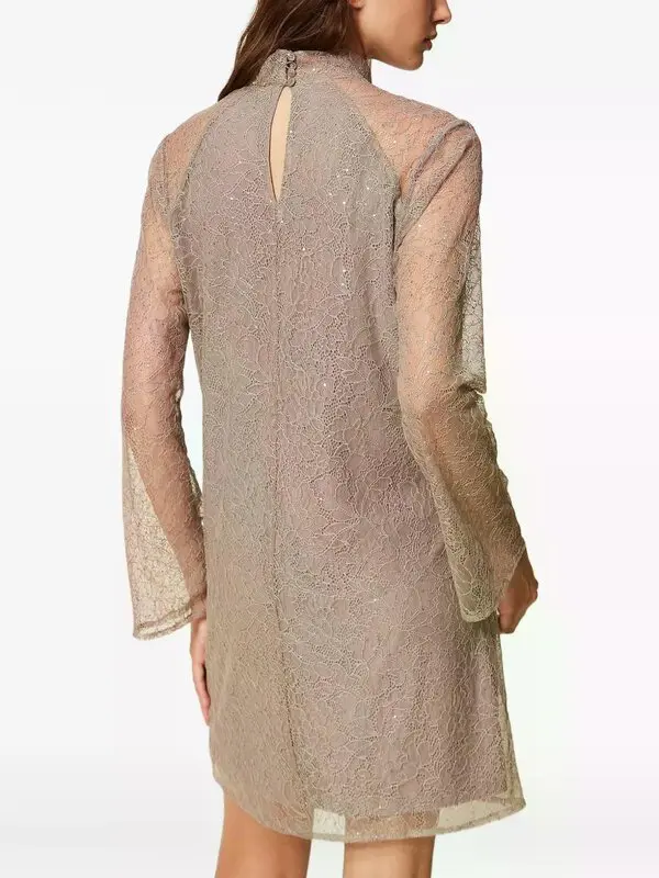 TWINSET Short Lace Dress With Sequins