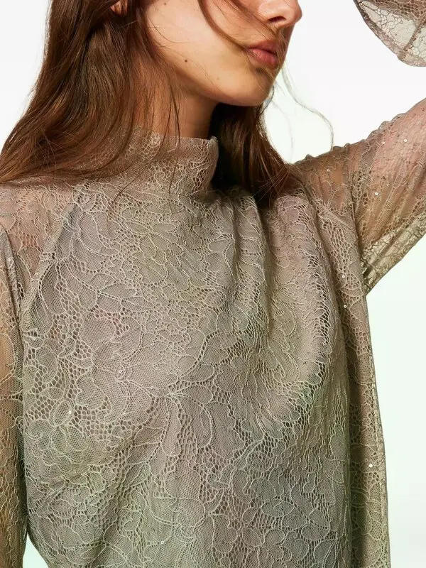 TWINSET Short Lace Dress With Sequins