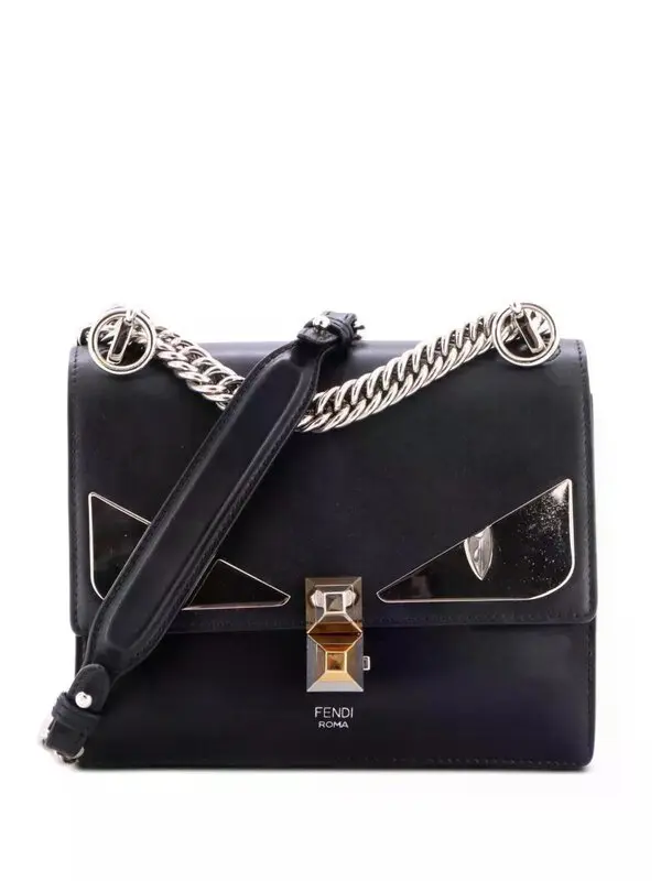 Fendi Monster Kan I Bag Leather Small Shoulder Bag